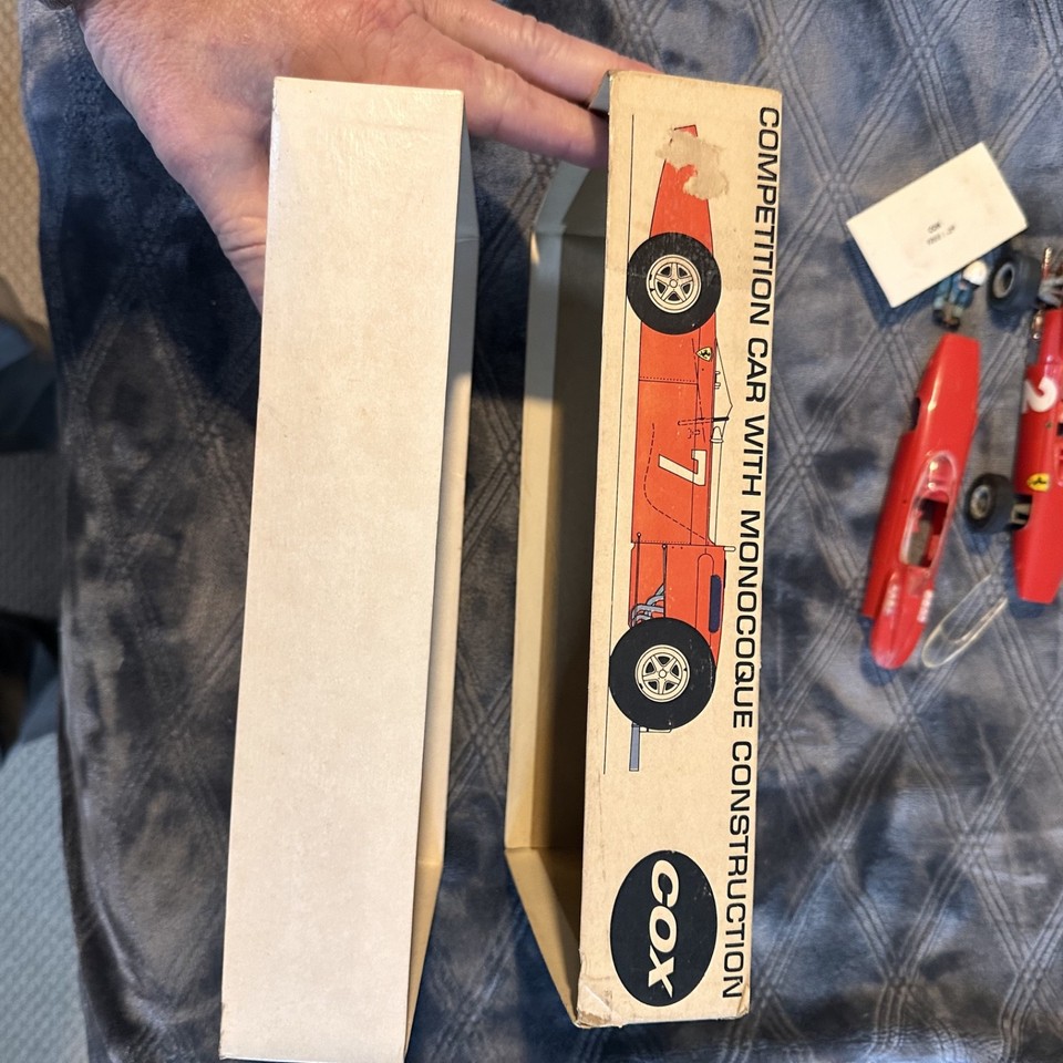 Cox #9400 Ferrari F1 1:24 Magnesium Chassis Slot Car 1960s Vintage W ...