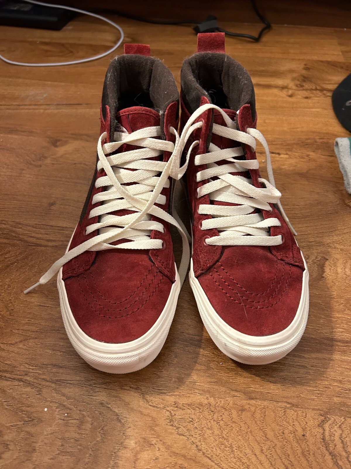 Vans SK8-Hi MTE Burgundy/Chocolate HiTop Sneakers scotchgard & cleaning ...