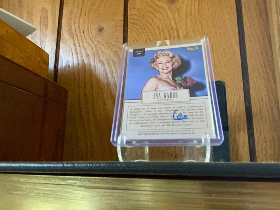 2013 PANINI GOLDEN AGE MUSEUM AGE RELIC CARD EVA GABOR #30 AA22+ | eBay
