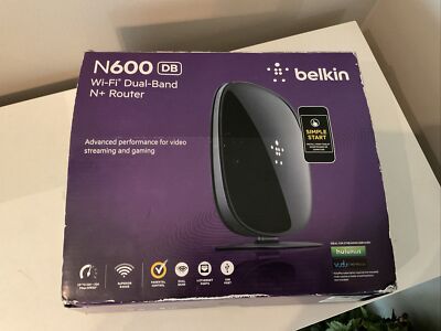 Belkin N600 DB Wi-Fi Dual Band 300 Mbps 4 Port 10/100 Wireless N+Router ...