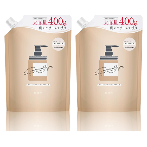 Cocone Clay Cream Shampoo 400ml Earl Grey Bergamot Refills set of 2 ...