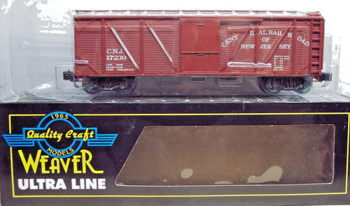 WEAVER O SCALE ULTRA LINE CNJ CENTRAL NEW JERSEY BOX CAR 3 RAIL | eBay
