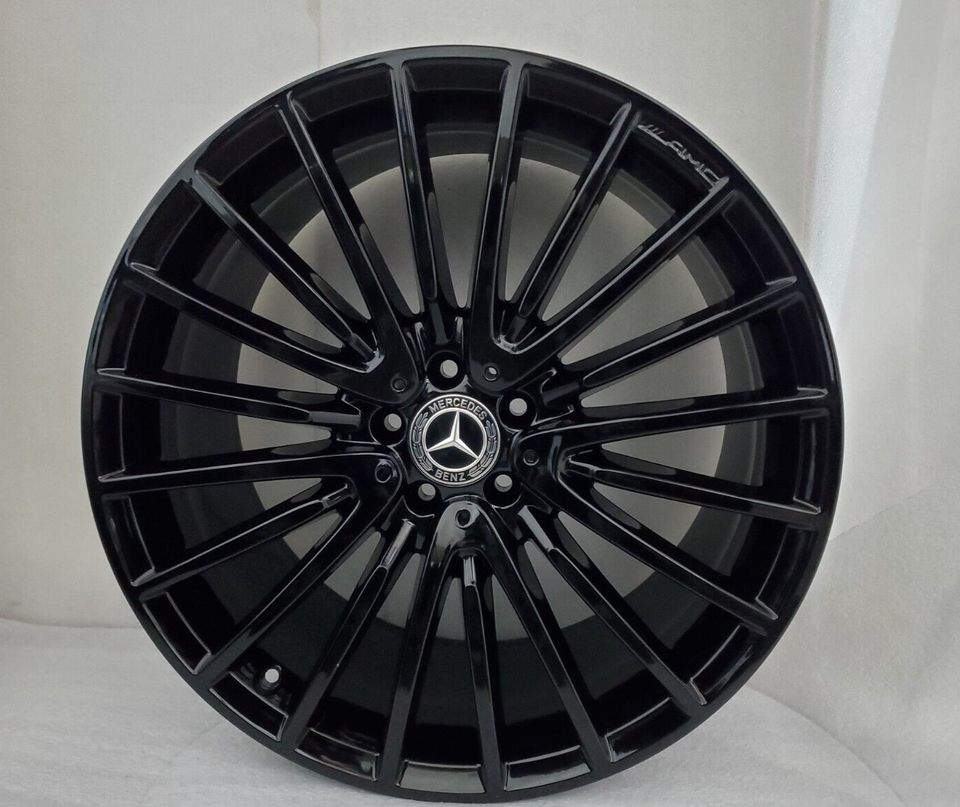 Original 21" Mercedes AMG S580 S560 S550 S63 OEM Wheels Gloss Black ...