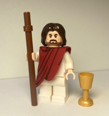 NEW LEGO Bible JESUS Custom Minifigure Red Robe Simple Staff | eBay