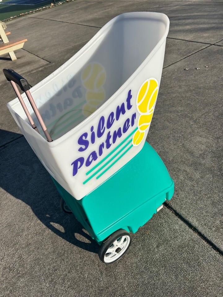 Silent Partner TENNIS BALL MACHINE Easy Use READ entire description | eBay