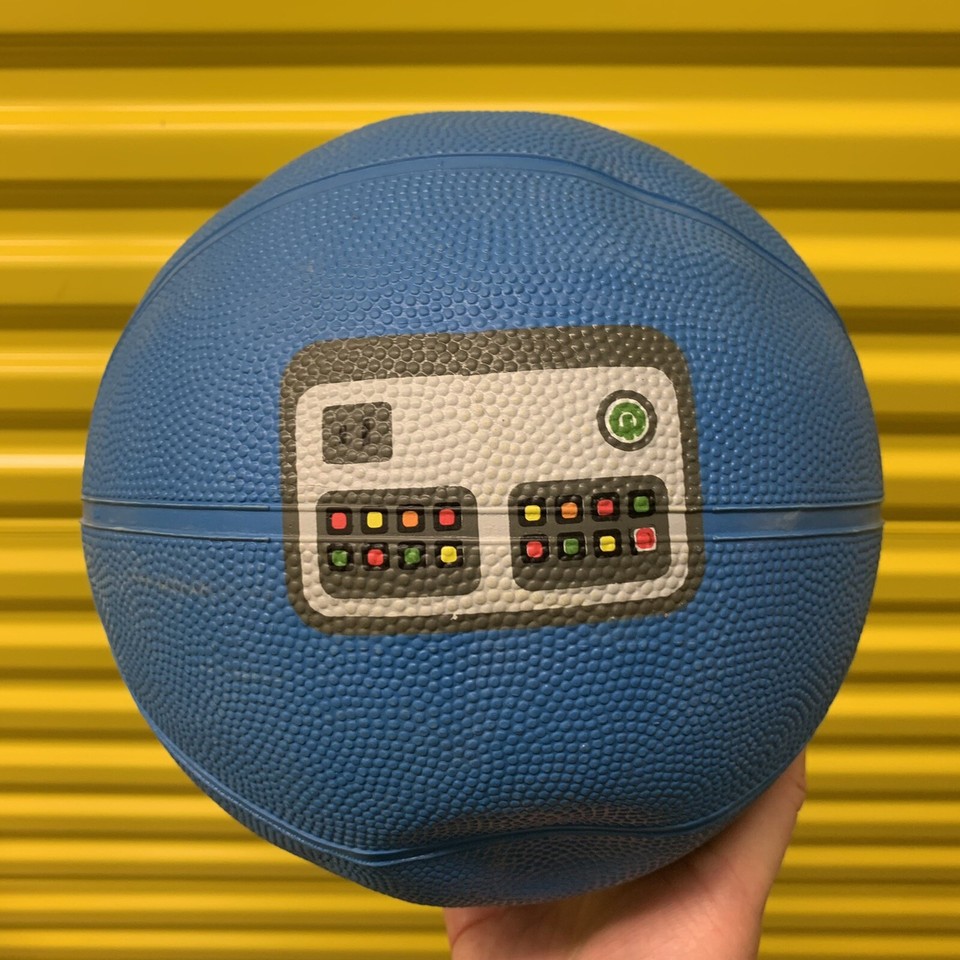 Robot Basketball Ball Rubber Street Blue Tech Computer Geek Techno Nerd ...