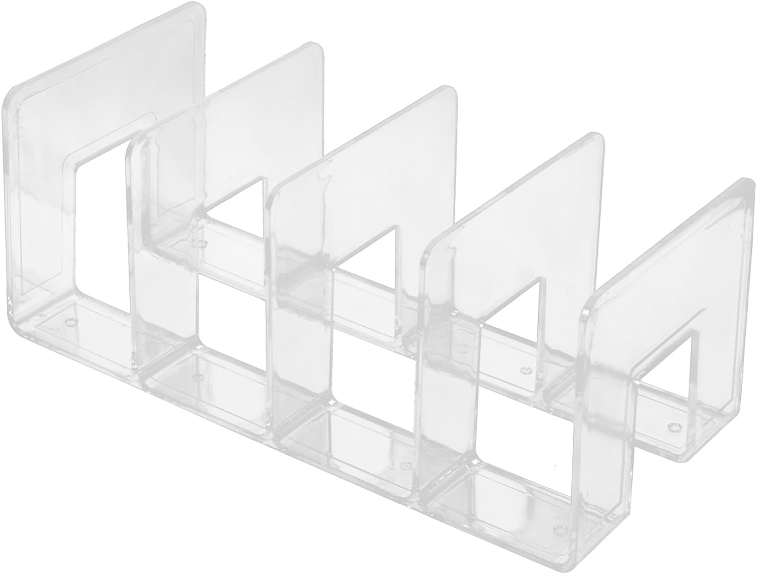 4 Bookends Large Capacity Bookend Book Stands 4 Grid Bookend Partition ...