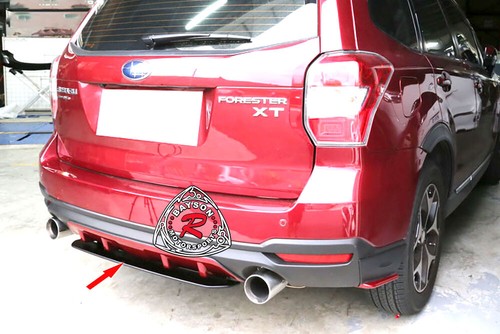 Fits 14-18 Subaru Forester XT ST-Style Rear Diffuser (ABS) - Matte ...