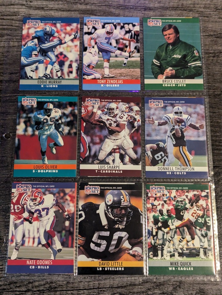 1990 NFL Pro Set 36-Card Lot (28 Pro Set. 8 Super Bowl Set) | eBay