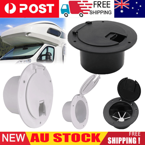 Round Electric Cable Hatch Truck Yacht Camper RV Wire Compartment Cover ...