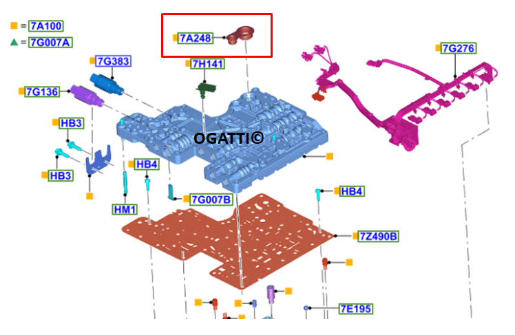 Brand New Ford OEM Seal - Pump for 10 Speed Auto Transmission HL3Z ...