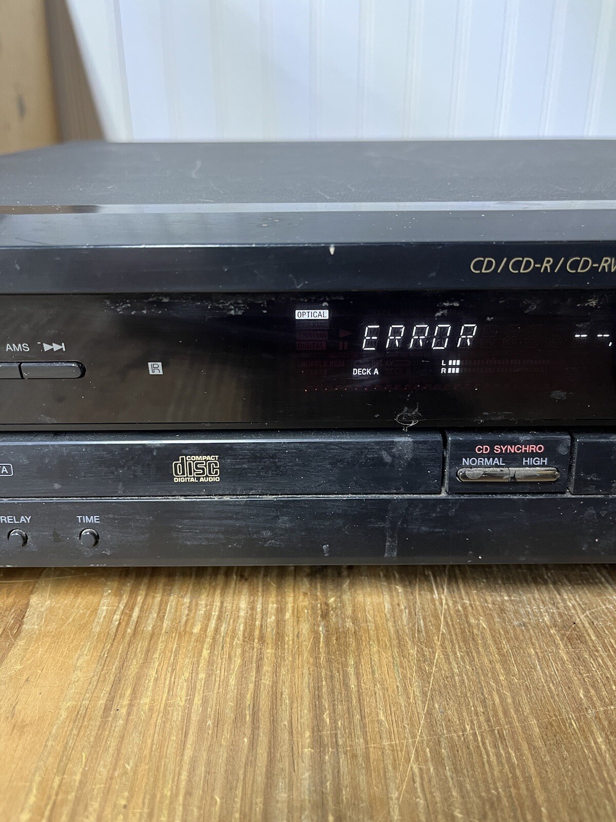 Sony RCD-W1 CD-R / CD-RW Digital Recorder CD Player *** For Parts Or ...