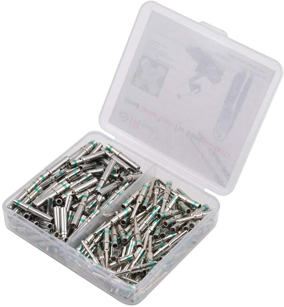 Deutsch Terminal Kit Contact Size 16, 100 Solid Contacts Wire Gauge 14 ...