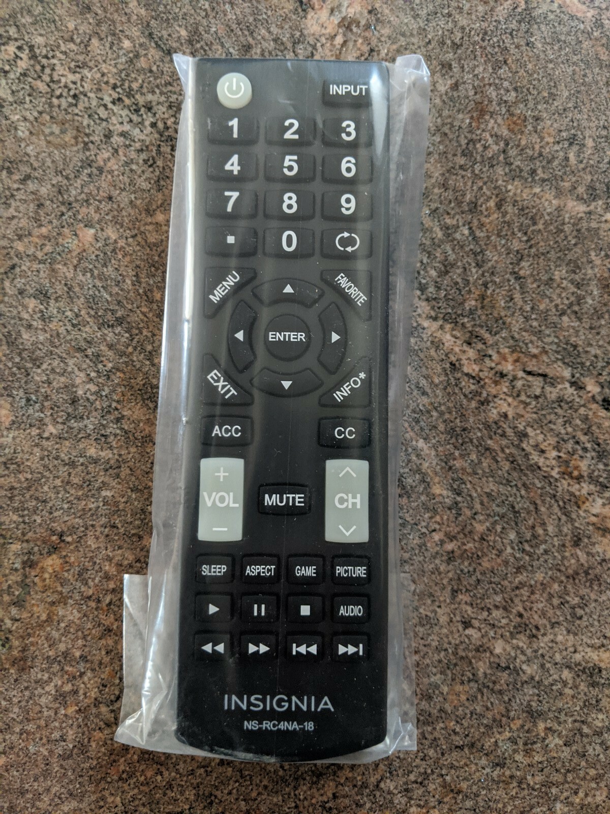 Insignia remote control model NSRC4NA18 NS-RC4NA-18 HD TV | eBay