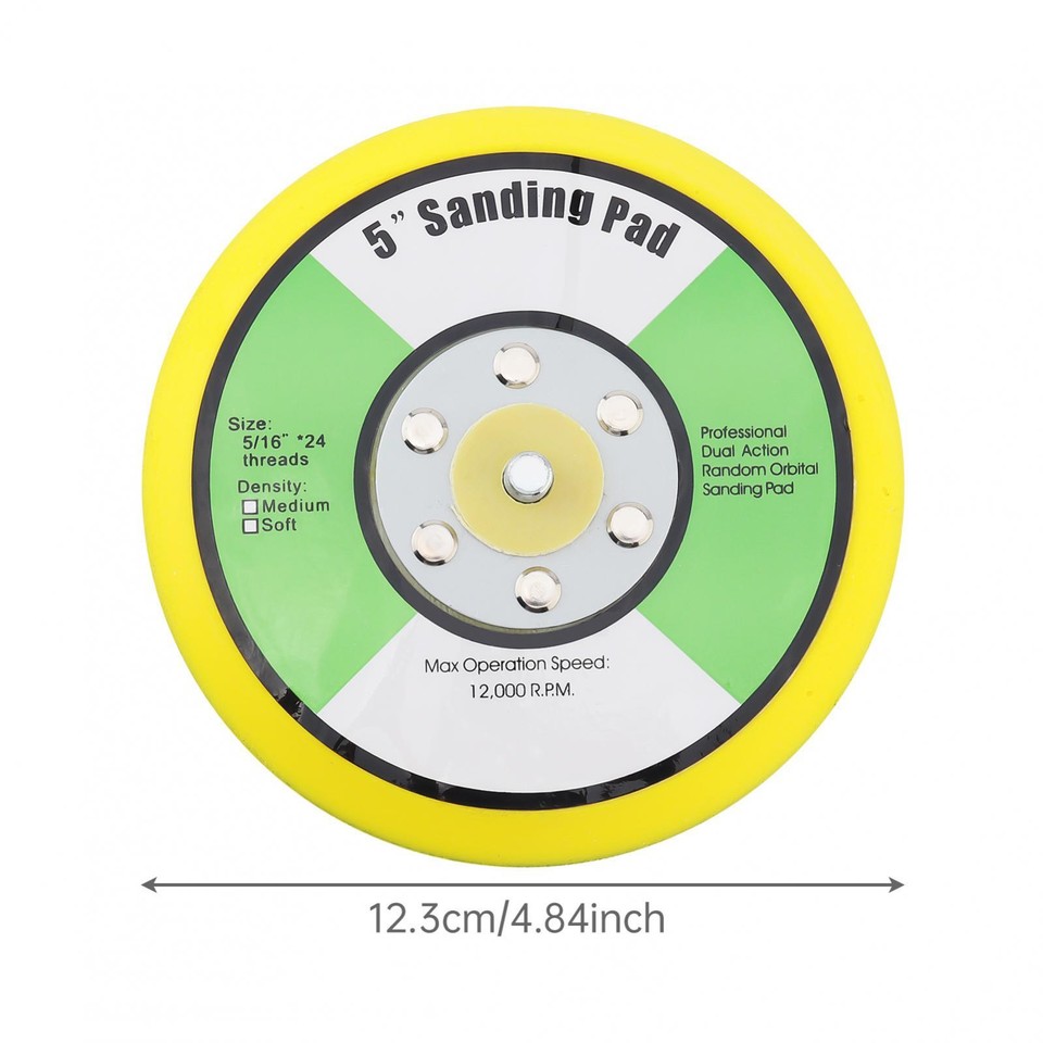 5'' 12000RPM Dual Action Random Orbital Sanding Pad for Polishing ...