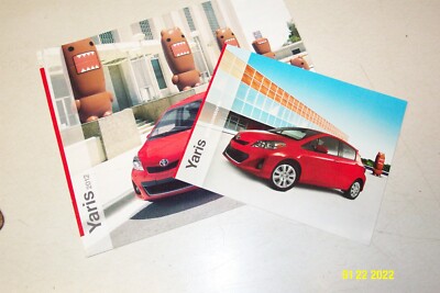 2012 Toyota Yaris Original Sales Brochure Plus Accessories Book | eBay