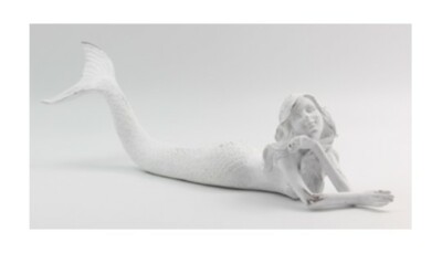 Resin Mermaid Figurine Decorative Statue Ocean Art Decor Tabletop ...