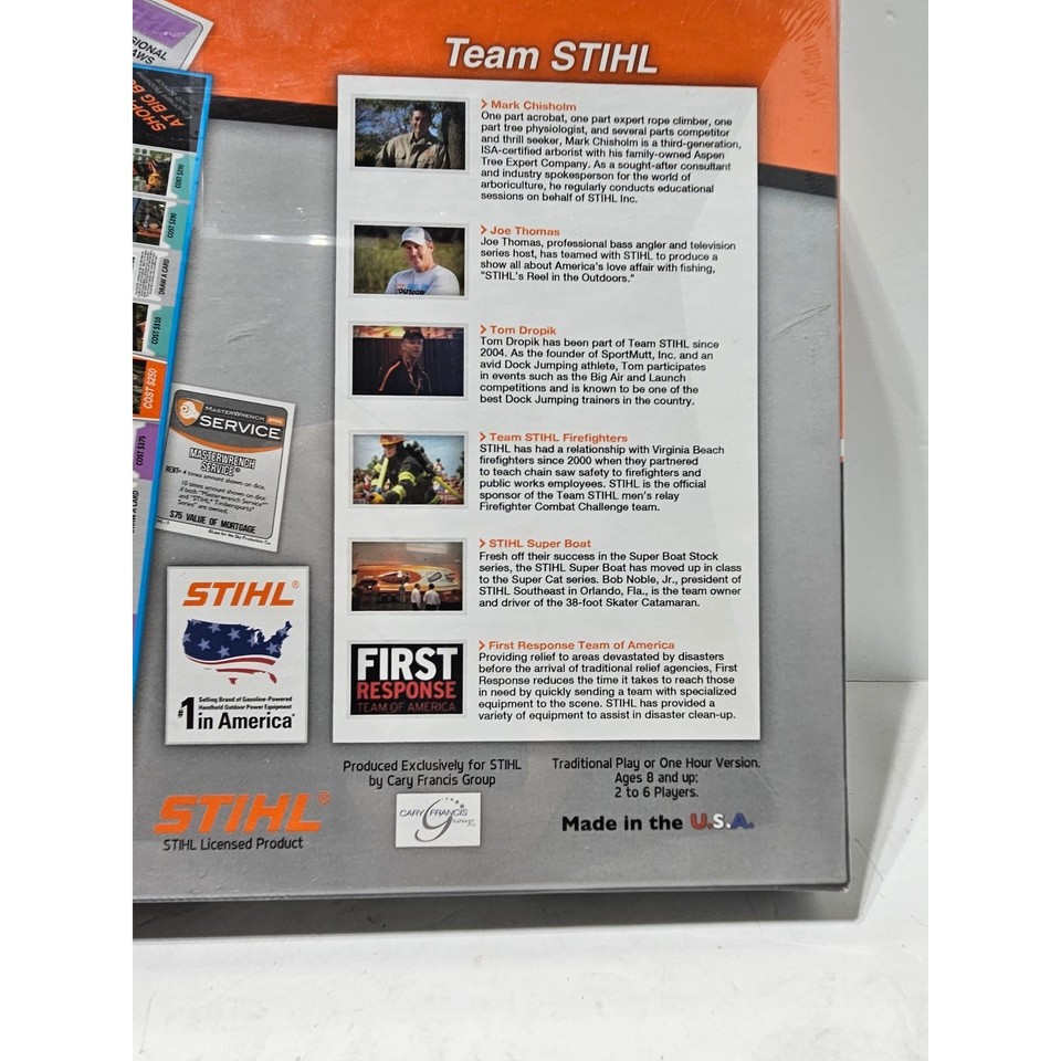 STIHLopoly Monopoly Board Game Team STIHL Licensed Product Made in USA ...