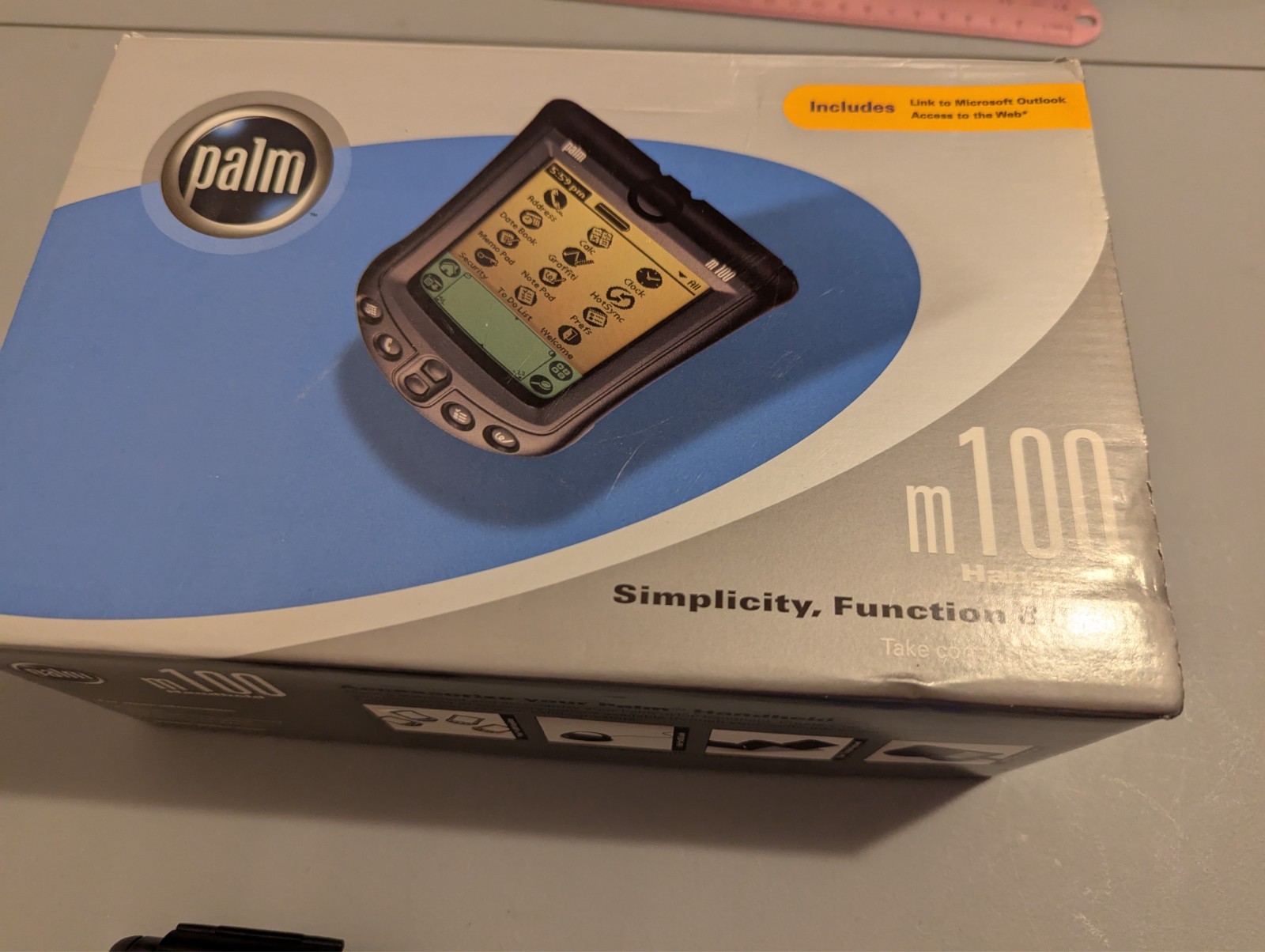 Vintage Palm M100 Handheld PDA Complete Working! | eBay