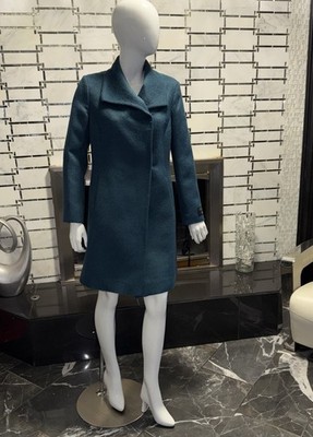Katherine Kelly Coat Women's Size 8 Alpaca Blend Notched Collar Coat ...