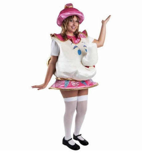 NWT Disney Mrs. Potts 2 Piece Costume Adult Small S Halloween | eBay