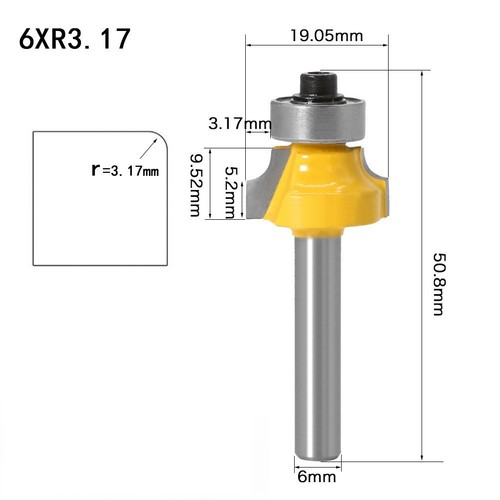 Punta Del Router Motivo / Dima Routing 6mm Gambo Cementata Carbide di ...
