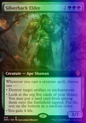 MTG Magic the Gathering Silverback Elder (418/552) Dominaria United NM FOIL | eBay