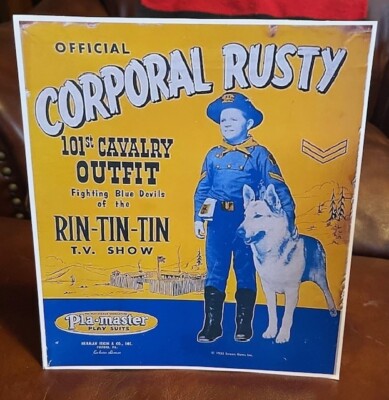 Rin Tin Tin 60's Corporal Rusty Outfit Top (Only) Tabletop Standee 8.5 ...