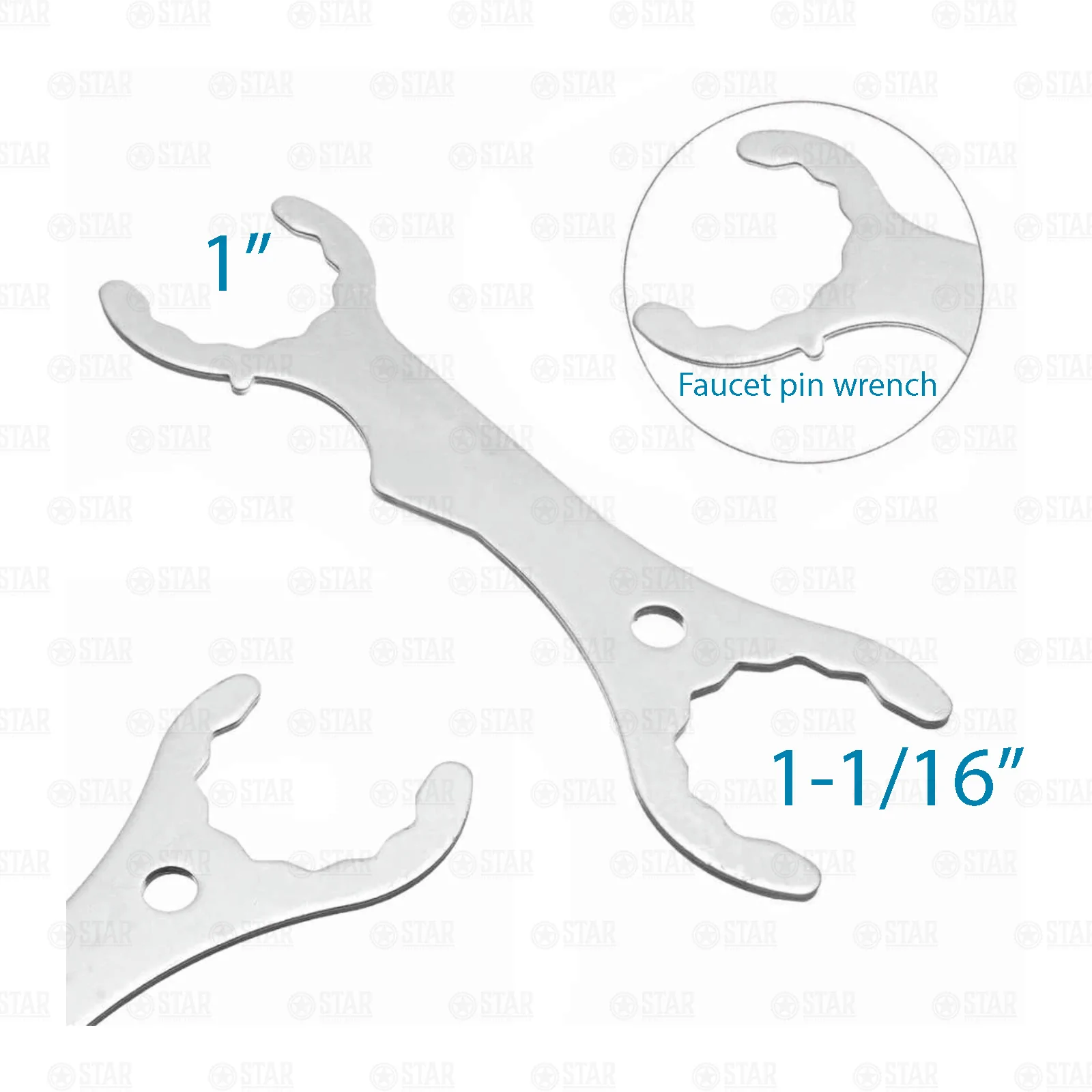 Beer Tower Wrench Spanner Collar Pin Combo Kegerator Tool 1" and 1-1/16 ...