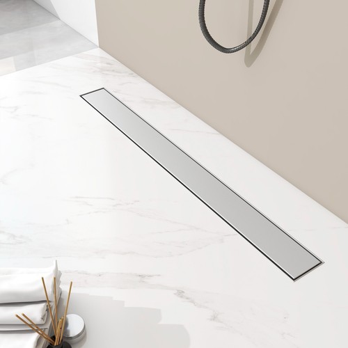 LINEAR SHOWER DRAIN STAINLESS STEEL WETROOM CHANNEL GULLY TRAP WASTE ...