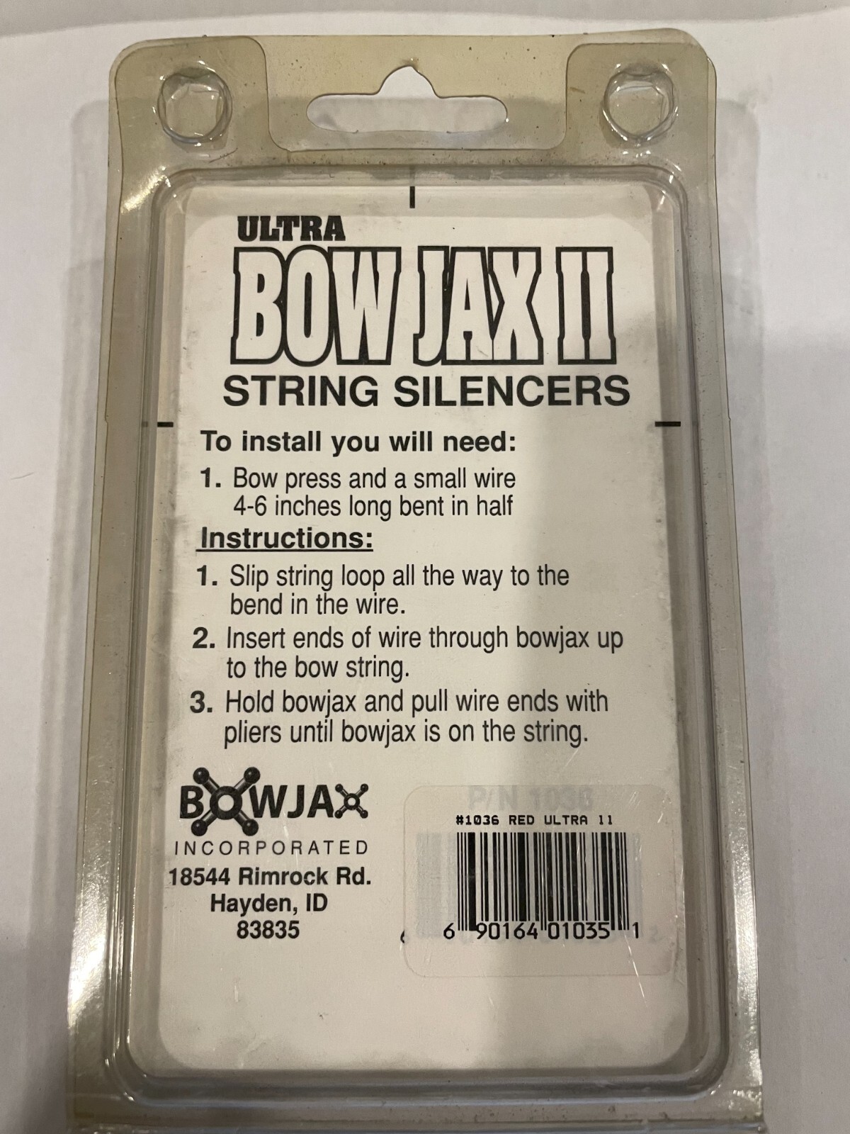 Bow Jax 1036 - Ultra Bow Jax II String Silencers Red (4) - Brand New ...