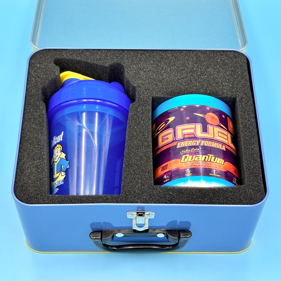 G Fuel Fallout Nuka Cola Quantum Metal Collector's Lunch Box w/ Glow ...