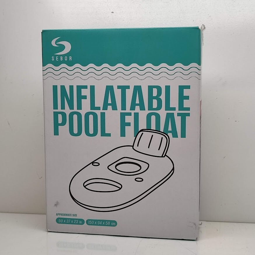 Sebor Inflatable Pool Float, Heavy-Duty Pool Lounger with Backrests ...