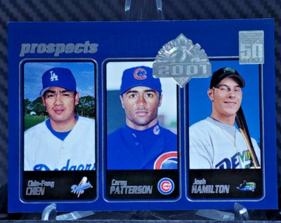 2001 Topps Opening Day 50 Years Josh Hamilton, Corey Patterson Chen ...