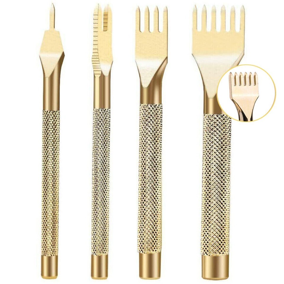 Leather Hole Punches Craft Tool 1/2/4/6 Prong DIY Diamond Lacing ...