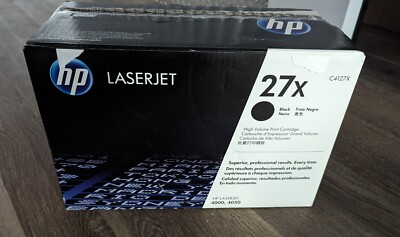 Genuine HP 27X C4127X Black Toner Print Cartridge Laserjet High Volume ...