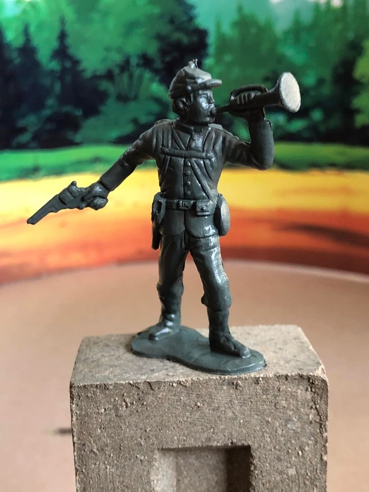 MARX TOYS RECAST 54 MM U.S. CIVIL WAR UNION SOLDIERS REISSUE-16 FIGURES ...