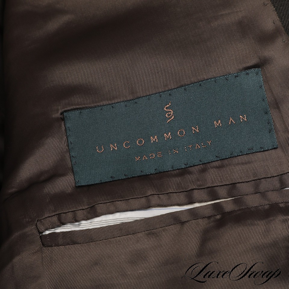NWT Uncommon Man Made in Italy Dark Cigar Horn Button 6x4 DB Blazer ...
