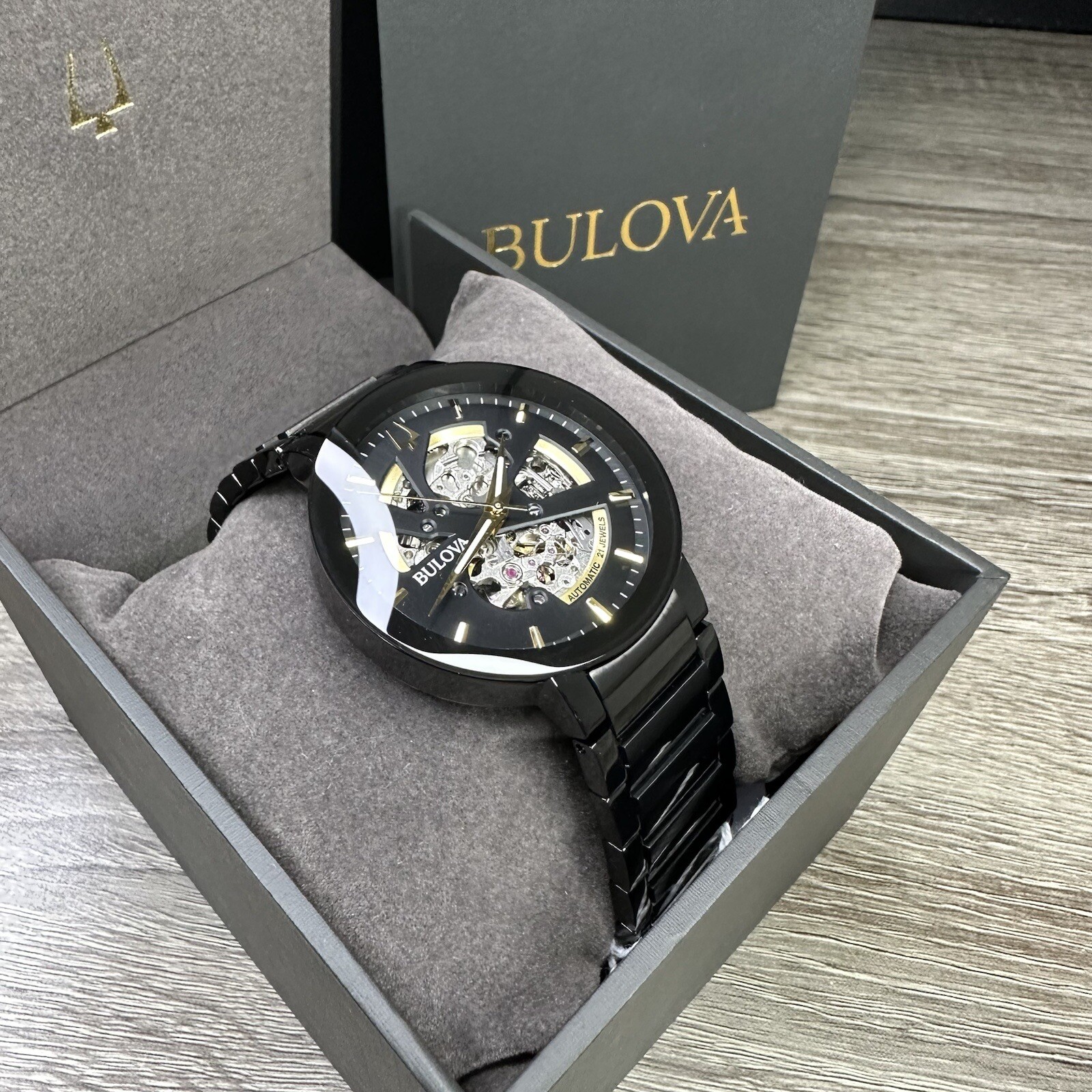 Bulova Modern 98A203 42 mm Black Stainless Steel Men's Wristwatch for ...