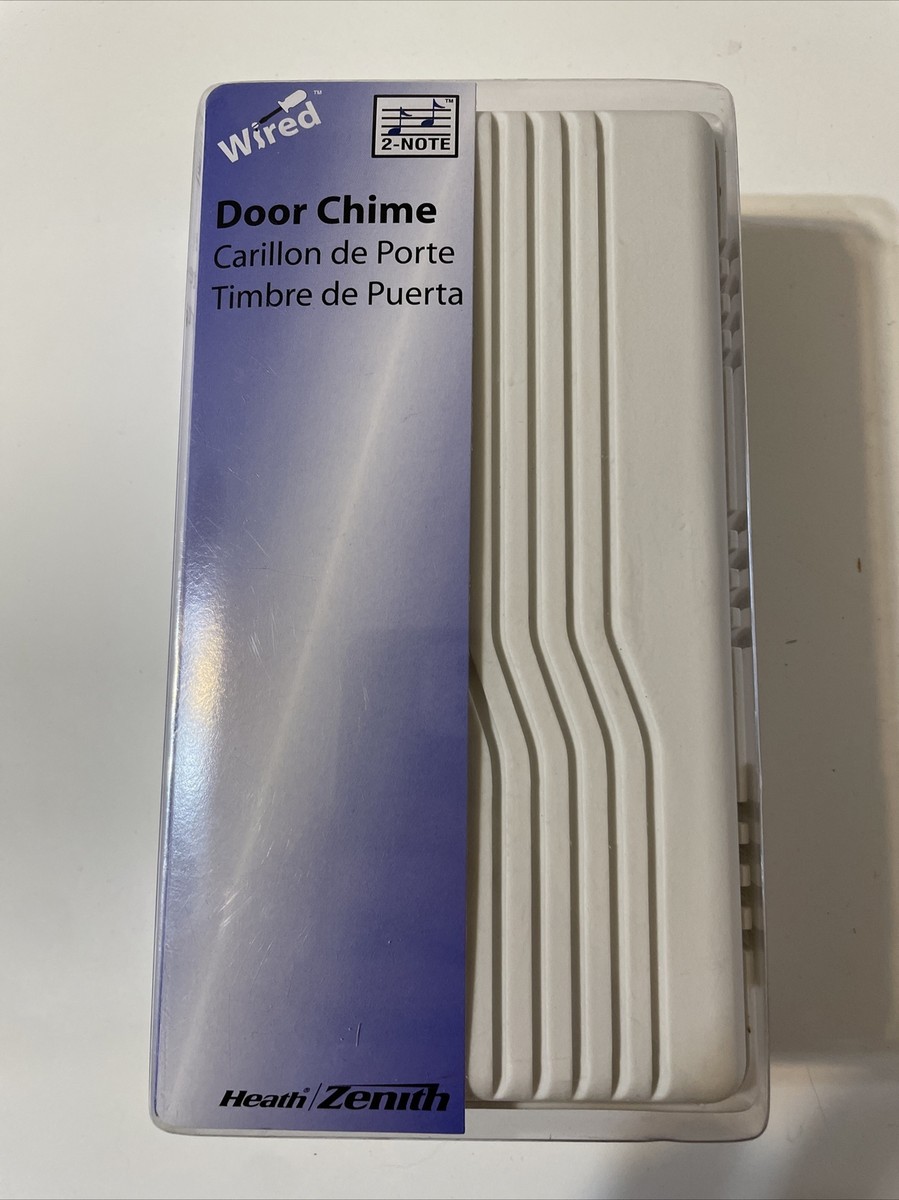Heath Zenith Wired Doorbell Heath Zenith White Metal Lighted Wired