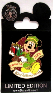 Walt Disney World 2006 Happy Holiday Mickey Kwanzaa Pin - LE of 500 ...