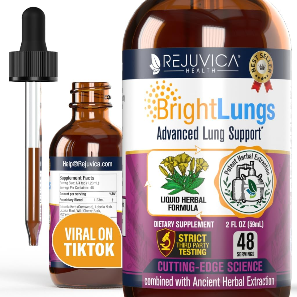Bright Lungs - Advanced Lung Support Supplement - Liquid Delivery to ...
