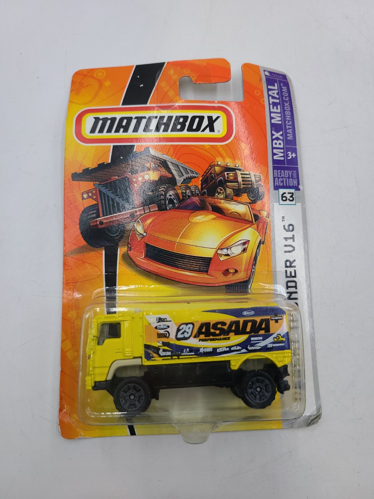 Matchbox Desert Thunder V16 Yellow #63 MBX Metal ASADA Performance ...