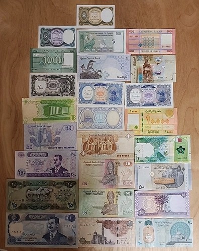 25 Middle East Paper Money Uncirculated, Crisp DIFFERENT Years | eBay