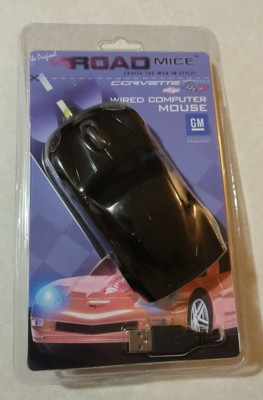 The Original Road Mice Computer Mouse Black Corvette Wired GM Official ...