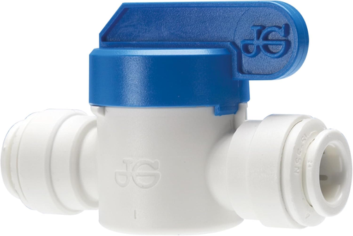 PPSV041212WP Plastic Push Shut off Valve, 3/8 In. Tube OD, White ...