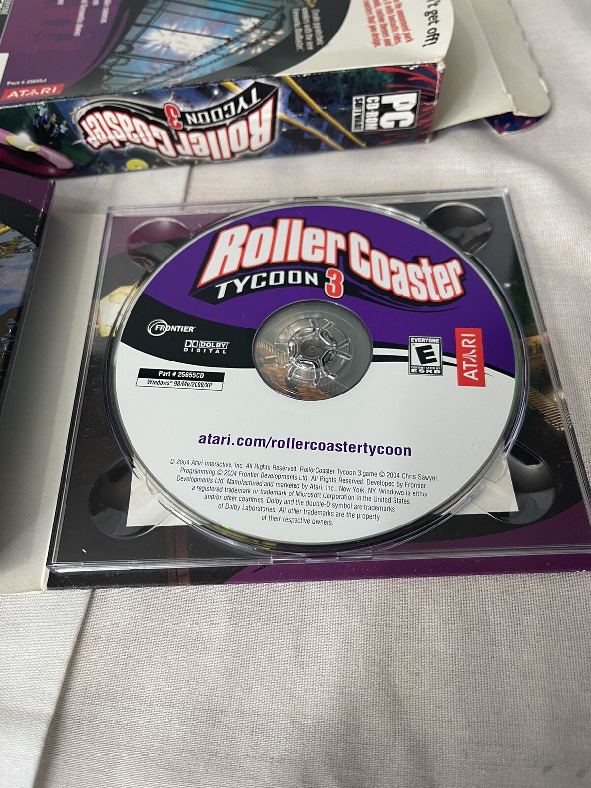 roller coaster tycoon 3 Lenticular Box PC Edition First Edition RARE ...