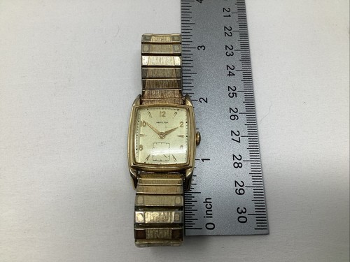 vintage hamilton 14k gold Filled mens watch W#47 | eBay