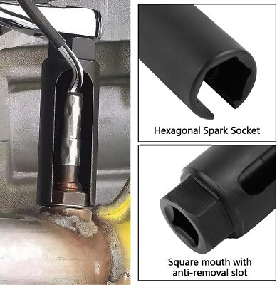 1/2" Drive Car Lambda Oxygen Sensor Open Socket Wrench Removal Hand ...