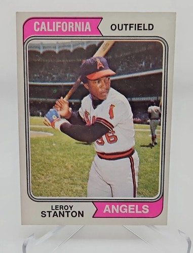 1974 Topps #594 Leroy Stanton Vintage California Angels Baseball Card ...